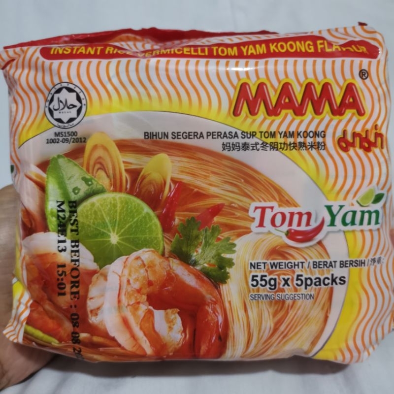 MAMA- Bihun Tomyam Koong /Kuey Teow Sup (clear sup) /Bihun Sup segera Thailand instant ...