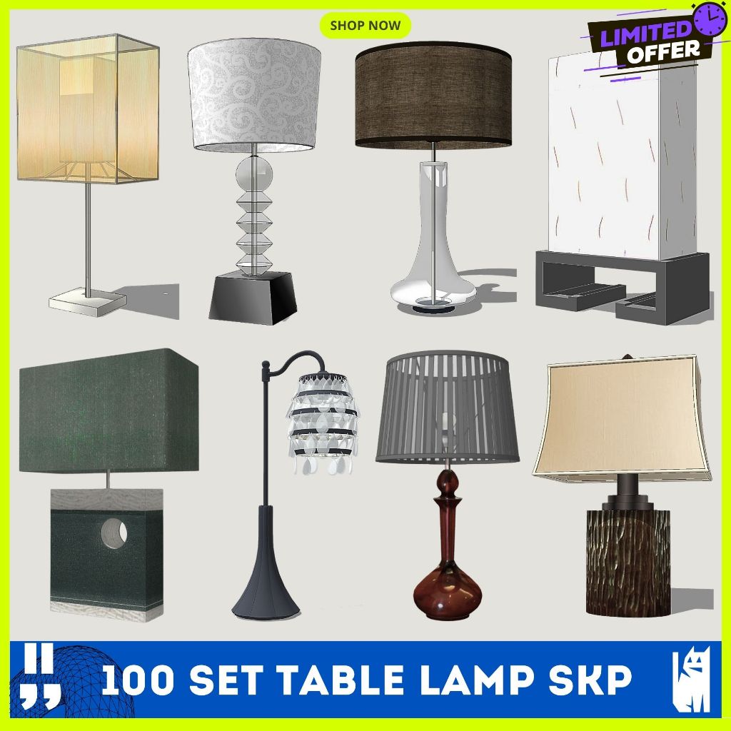 100 Set Table Lamp Sketchup 2024 [Windows] Full Version | Lifetime ...