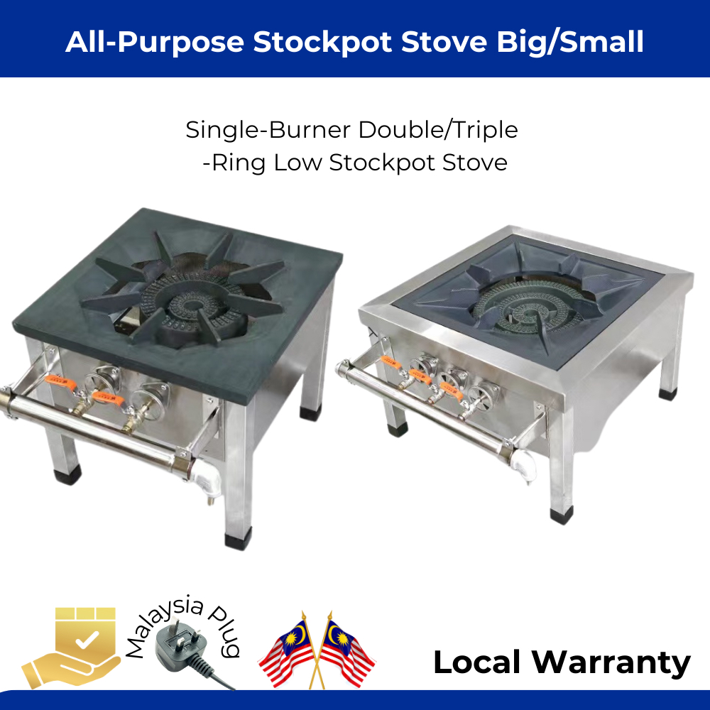 Commercial Low Stockpot Stoves Single-Burner Double-Ring & Triple-Ring ...