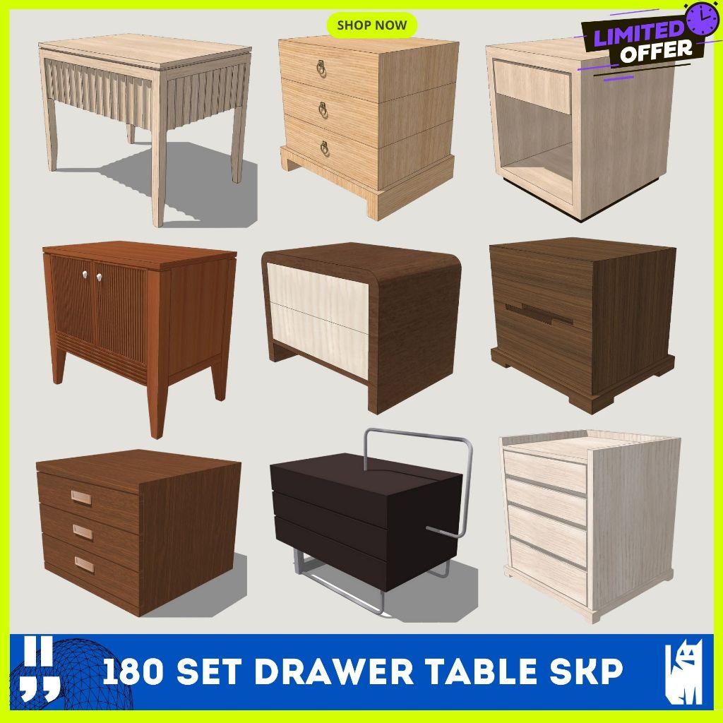 180 Set Drawer Table Sketchup 2024 [Windows] Full Version | Lifetime | Shopee Malaysia