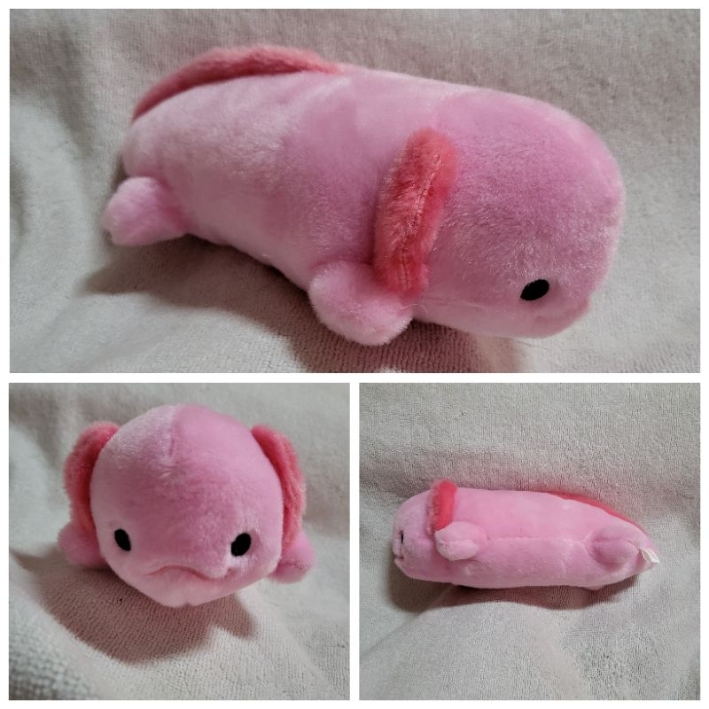 Authentic Yell Japan Axolotl Salamander Squeaker Plush Soft Toy ...