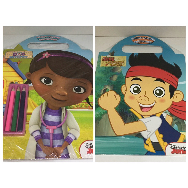 Carry Along Activity Books Doc McStuffins & Junior Jake | Shopee Malaysia
