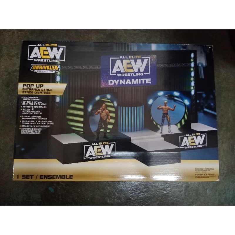 Jazwares AEW Unrivaled Pop Up Entrance Stage for 6-inch Wrestling ...