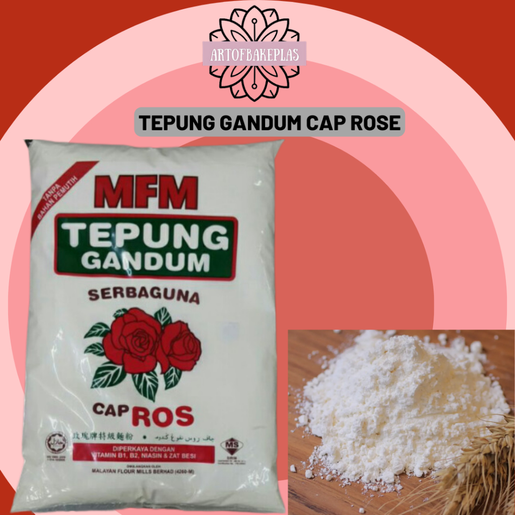 Tepung Gandum Cap Ros / Multipurpose Flour 850gm | Shopee Malaysia