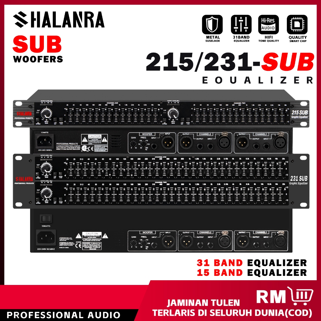 Graphic Equalizer 231SUB Dual channel 31 band 2-series | Shopee Malaysia
