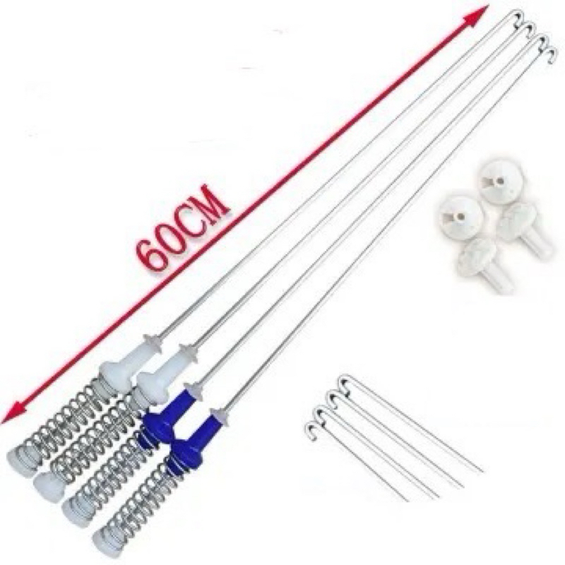 ( 1 Set = 4 PCS ) 60cm Washing Machine Universal Suspension Rod ...