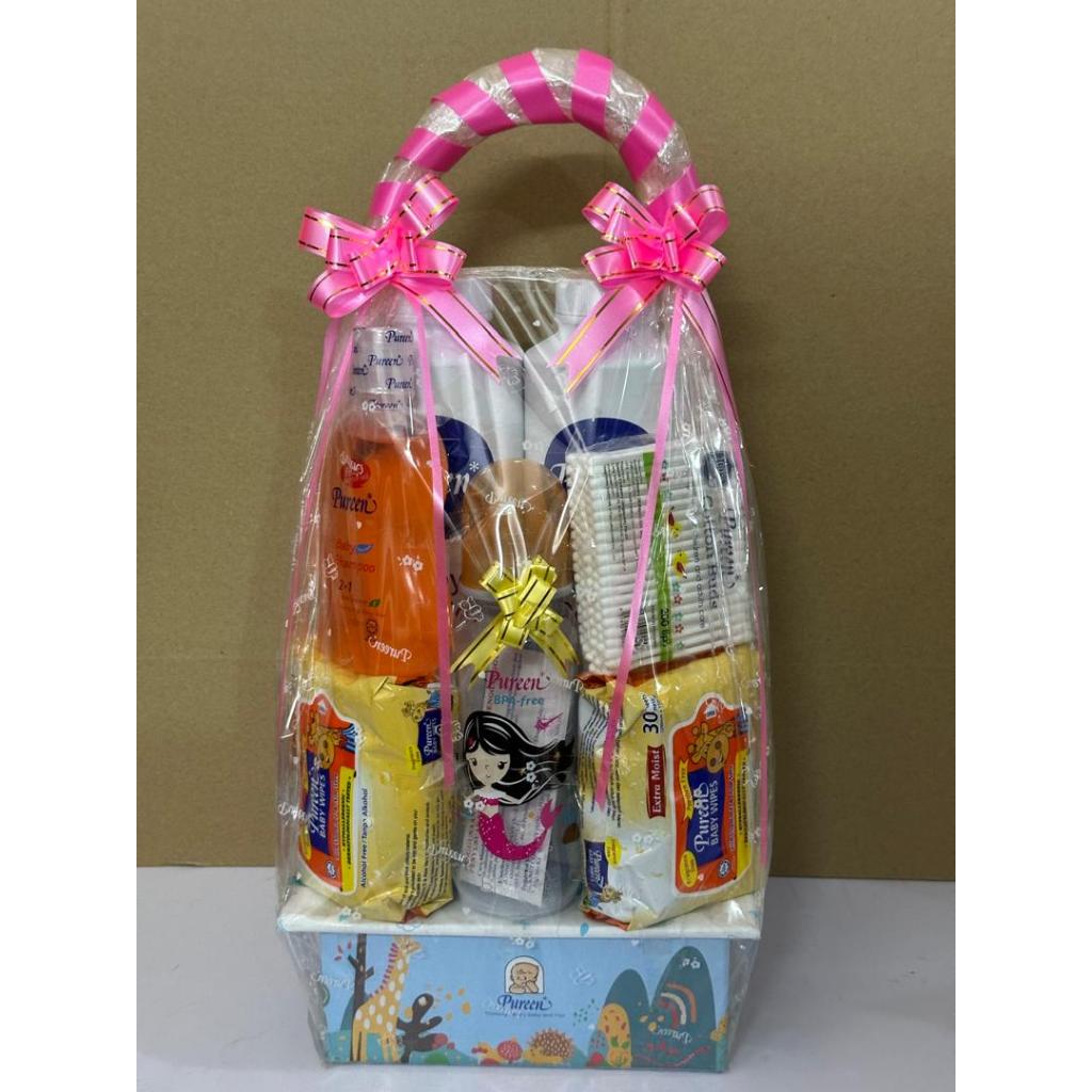 Pureen brand baby hamper toiletries sets girl & boy.（FREE GREETING CARD ...