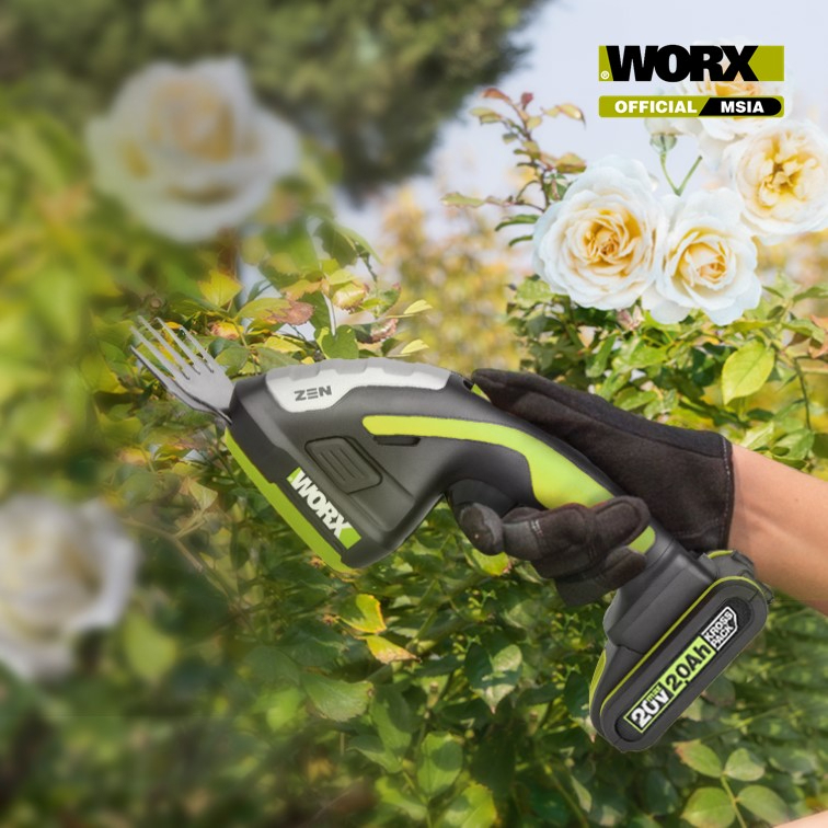 WORX WD801 20V 2.0Ah Max Lithium-Ion Cordless Shear Gardening | Shopee ...
