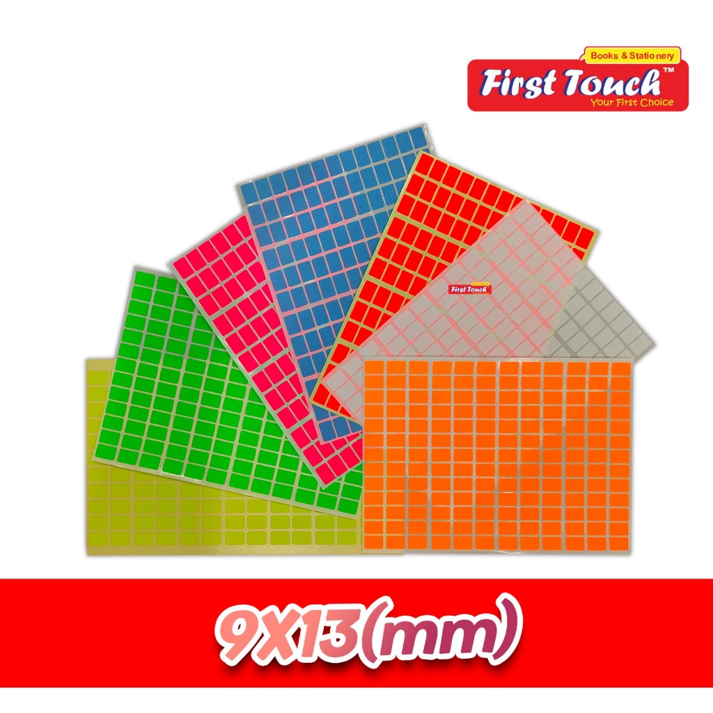 10 Sheets Rectangle Self Square Adhesive White Color Label Sticker ...
