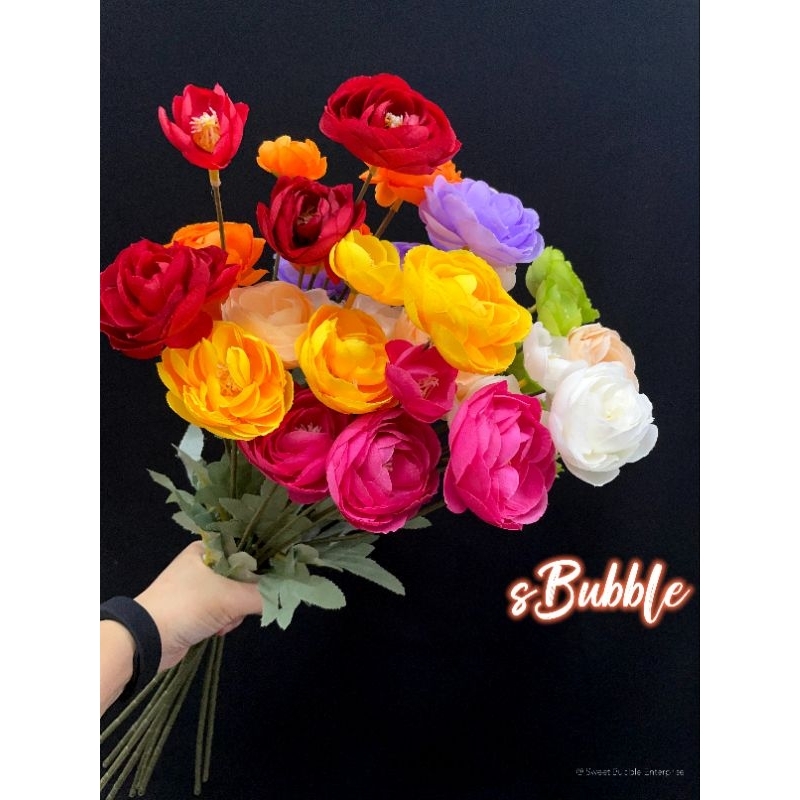 Tea Rose 4 heads Artificial flower for Wedding arrangement Decoration ...