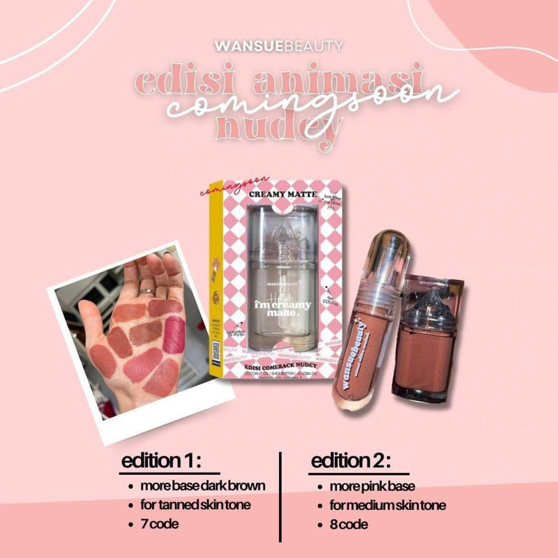 Lipmatte Edisi Nudey By Wansue Beauty (+FREEGIFT) | Shopee Malaysia