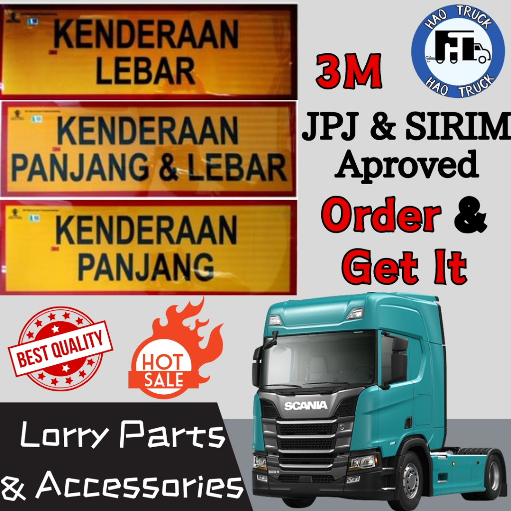 KENDERAAN PANJANG & LEBAR REFLECTIVE STICKER 70/80 bundle puspakom ...