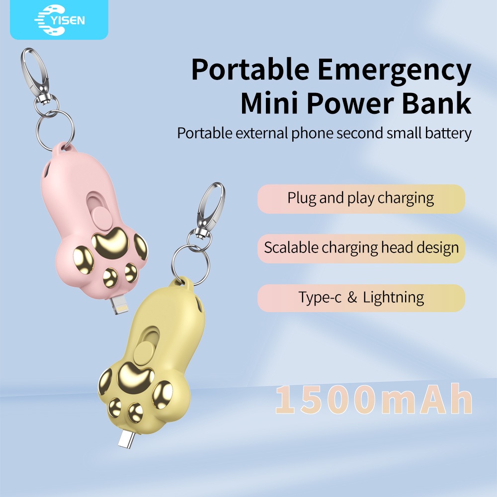 Keychain Type-C Ultra Compact Mini Power Bank For iPhone/Android ...