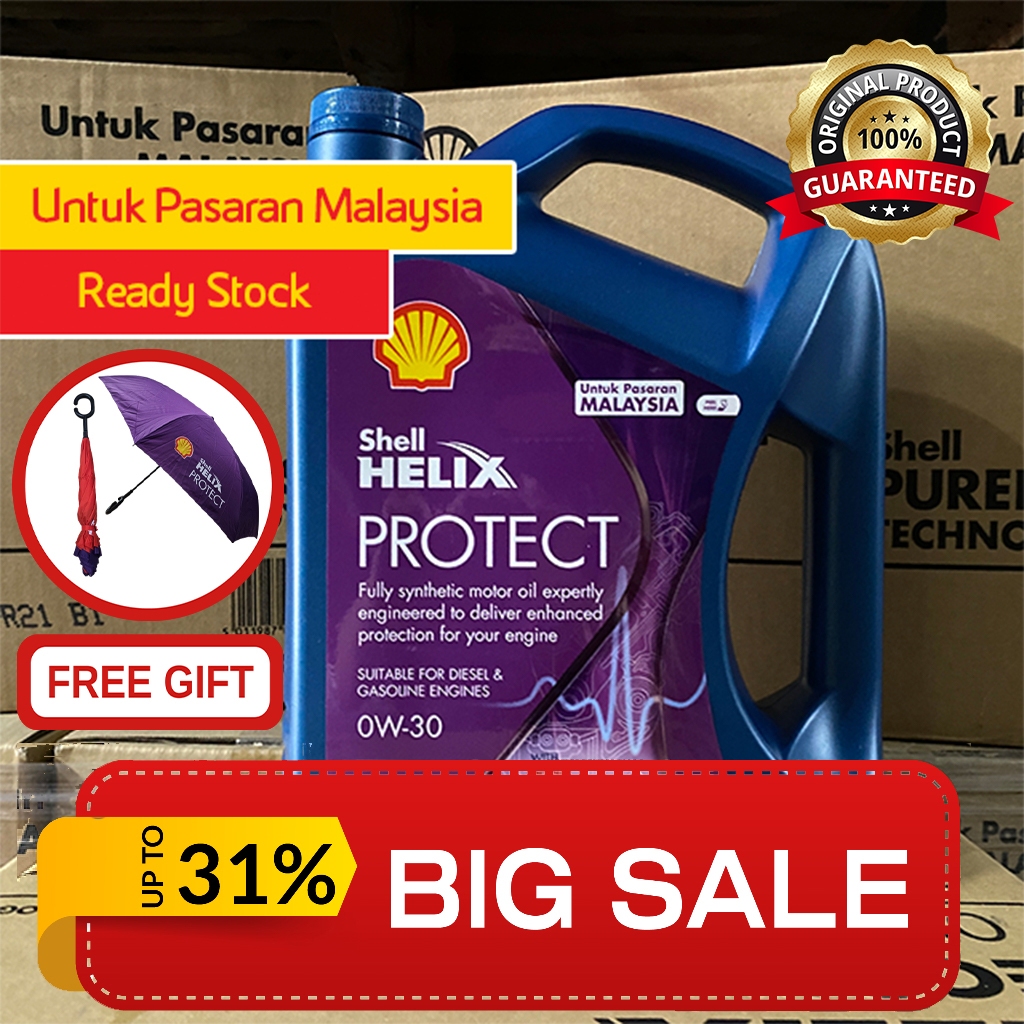 Shell Helix Protect 0W-30 Fully Synthetic Engine Oil (4L) | Shopee Malaysia
