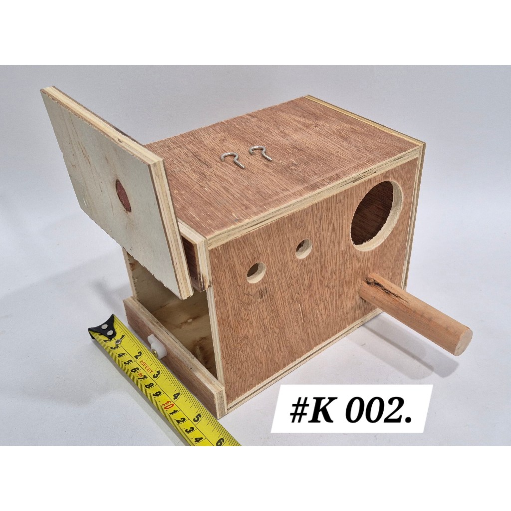NestBox Bird House K002 Sugar Glider 20cm x 13cm x 15cm Rumah Burung ...