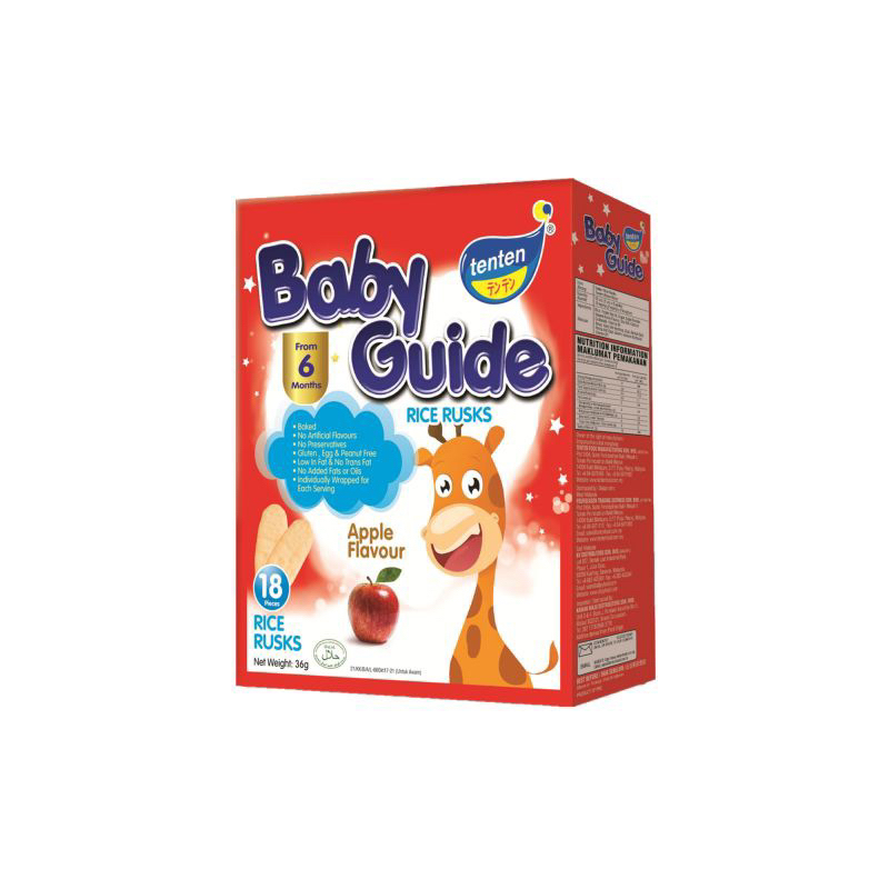 TEN TEN BABY GUIDE RICE RUSKS 36G | Shopee Malaysia
