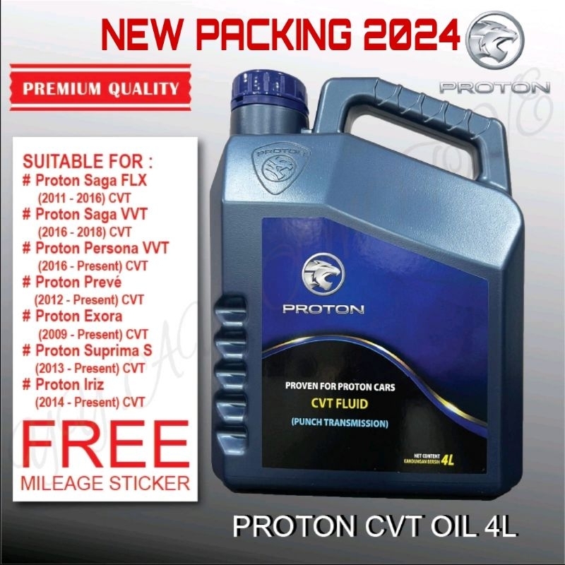 🇲🇾ORI NEW PROTON CVT 4L EXORA BOLD FLX SAGA VVT '16-18 PERSONA VVT PREVE IRIZ SUPRIMA S AUTO OIL ...