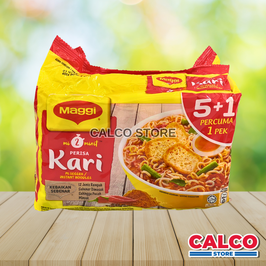 (79g x 6pcs) Maggi Mi 2 Minit Perisa Kari Mi Segera Instant Noodles ...