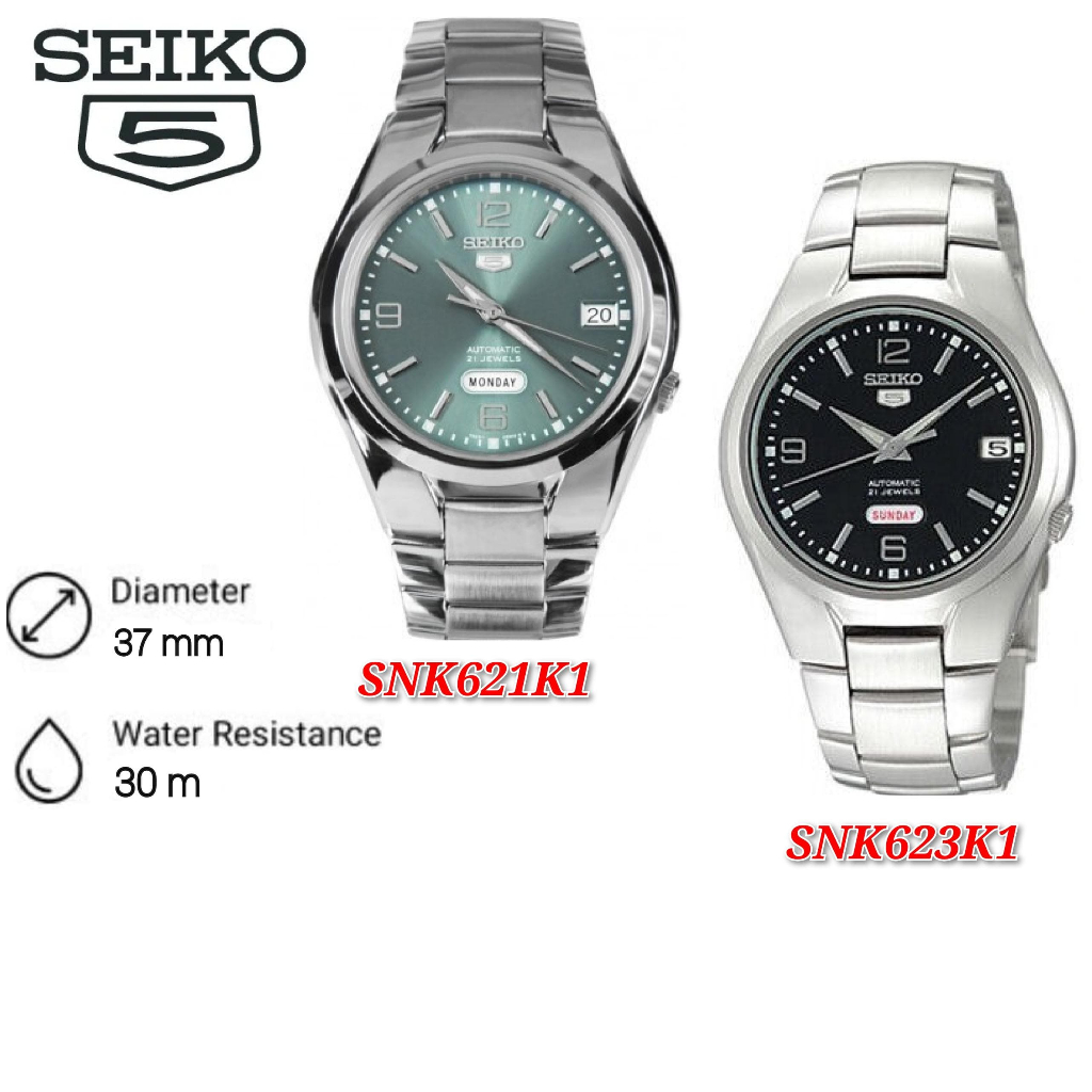 Seiko 5 Automatic SNK621K1 / SNK623K1 Men's Watch | Shopee Malaysia