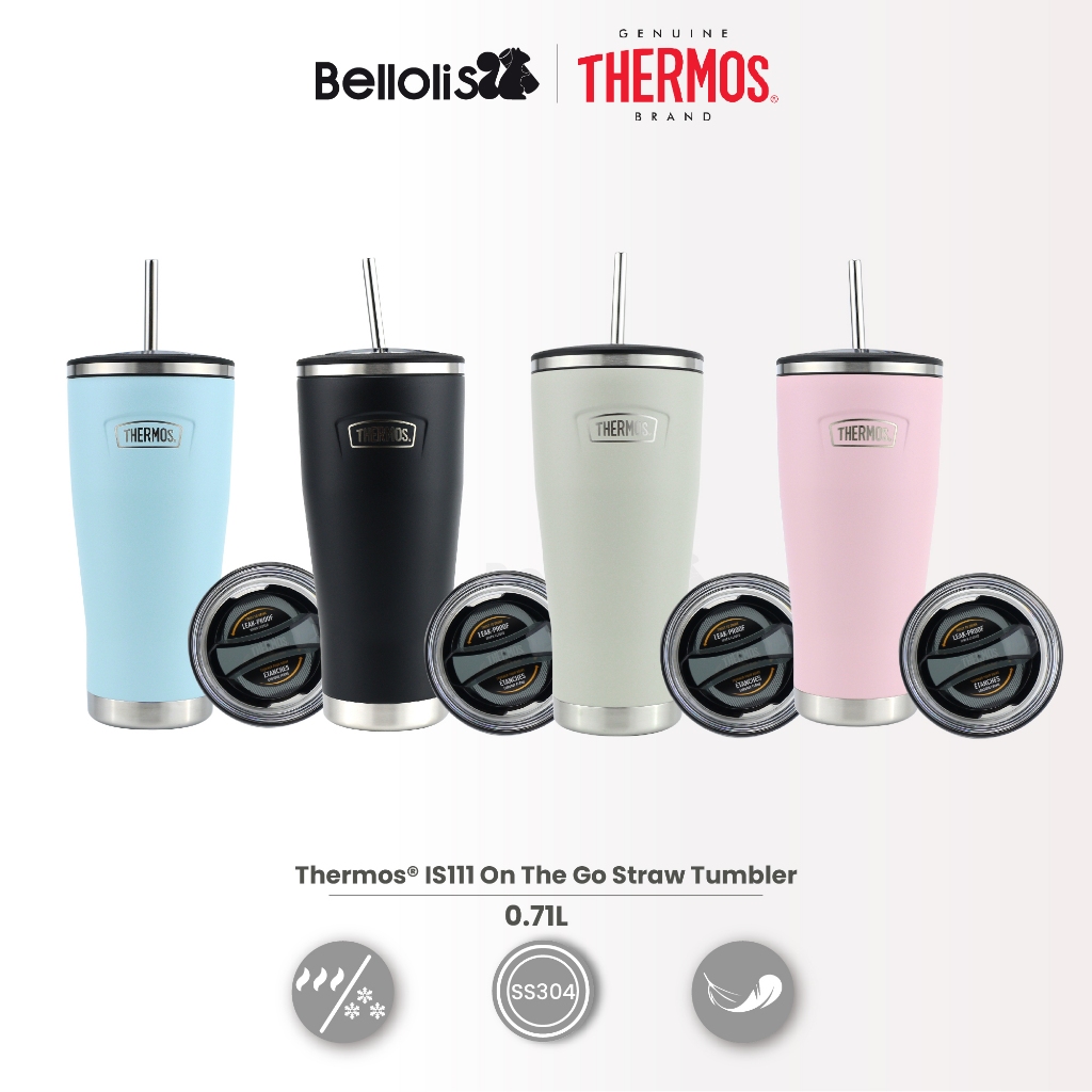 [Authentic] Thermos Vacuum Insulated SS304 tumbler w/Lid & Wide Mouth ...