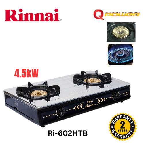 Rinnai Gas Cooker Table Top Stove RI-602HTB-S / RI-602HTB | Shopee Malaysia