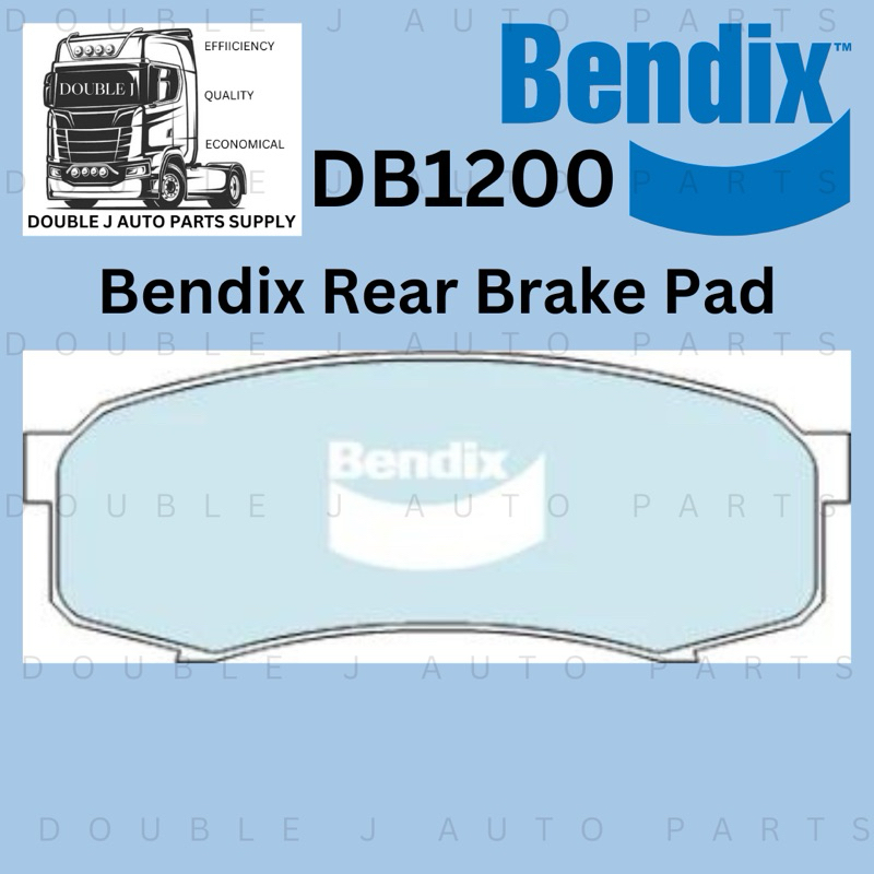 💯Original Bendix DB1200 Rear brake pad for Toyota Fortuner, Land ...