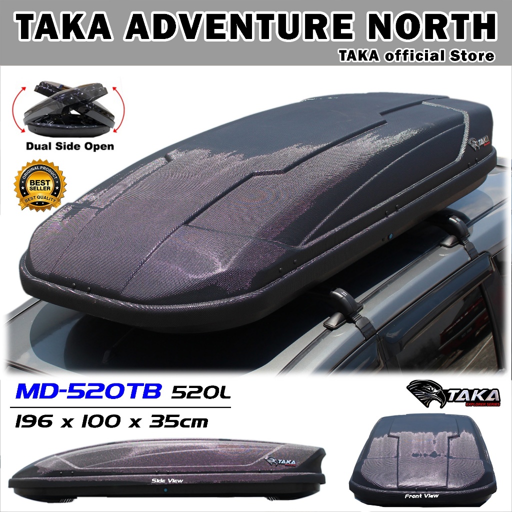 TAKA MD-520TB Bubble Design Car Roof Box [Special Edition] [XL Size ...