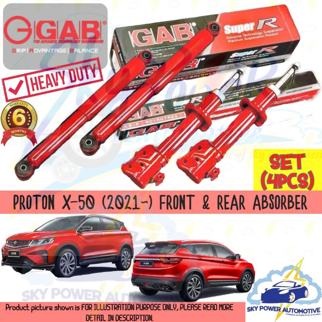 PROTON X-50 X50 (2021~) GAB SUPER R SPORT PREMIUM HEAVY DUTY GAS SHOCK ...