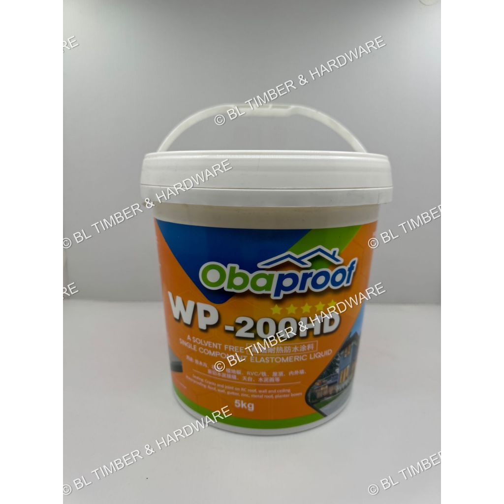 5KG Obaproof Waterproofing WP-200HD A Solvent Elastemeric Liquid For ...