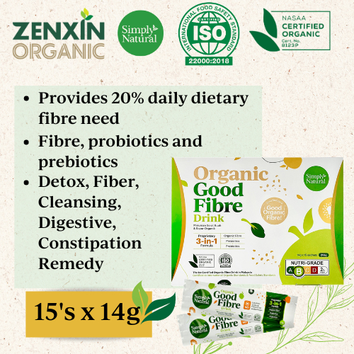 Simply Natural Organic Good Fibre Drink 210g | Detox, Fiber, Cleansing ...