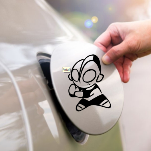 ULTRAMAN Logo Car Fuel Tank Sticker Cutting | Shopee Malaysia
