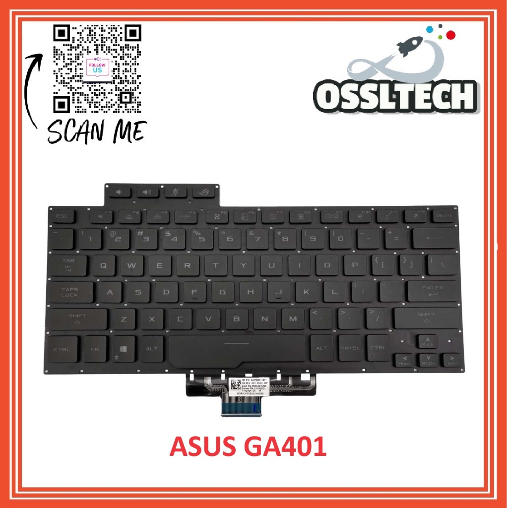 ASUS ROG Zephyrus G14 GA401 GA401U GA401M GA401Q GA401I 6037B0207101 ...