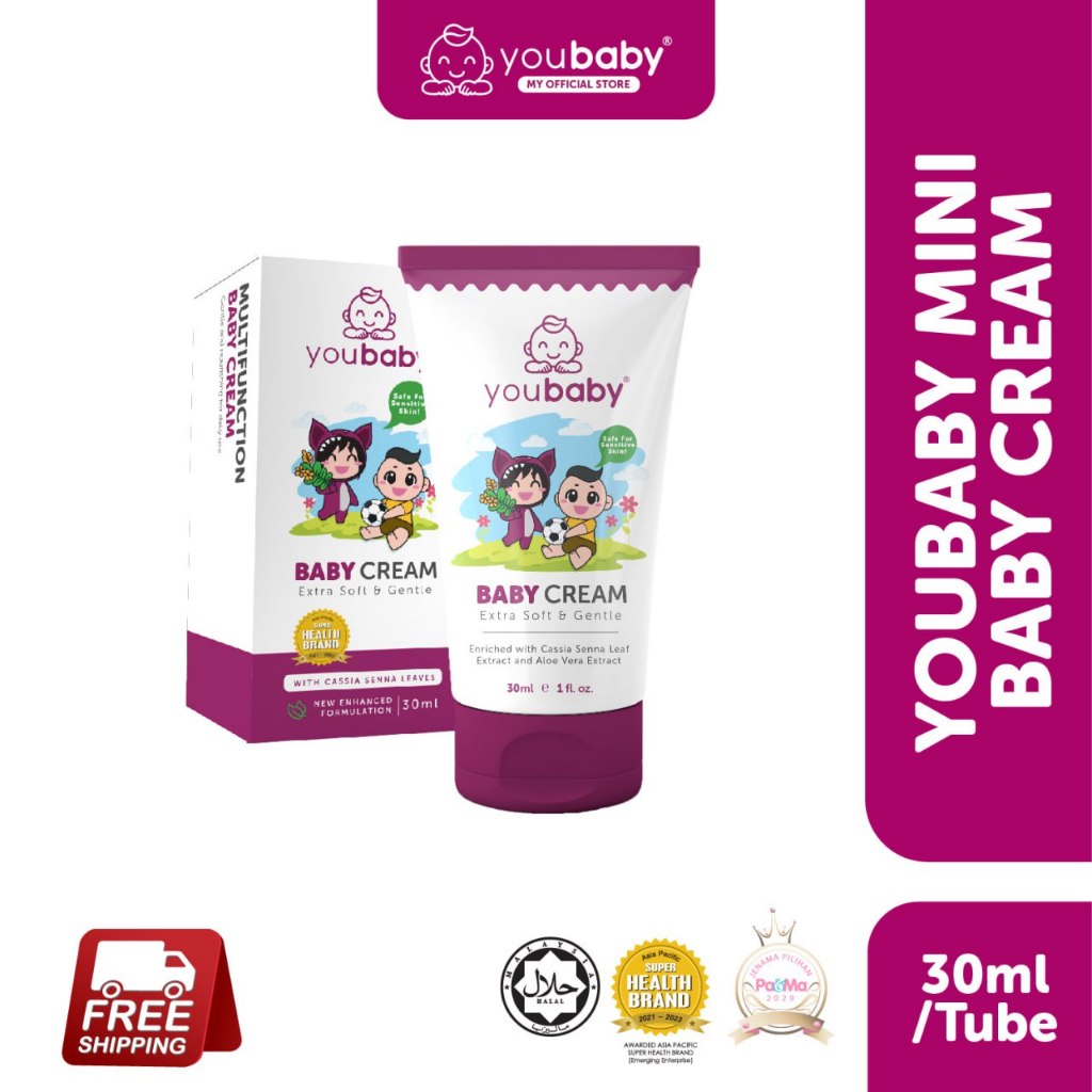 Youbaby Baby Cream Mini Pack 30ML for itches, Batuk kahak, selsema ...