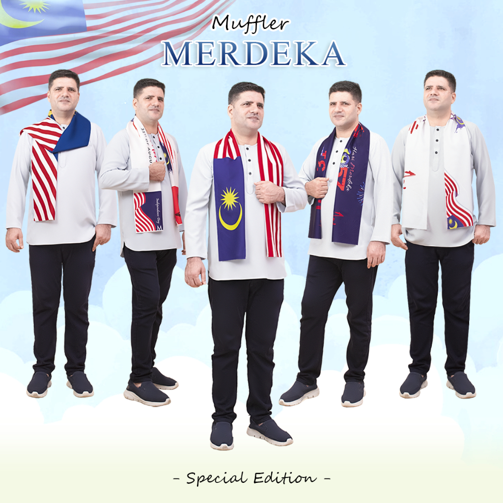 🎀Merdeka 2024 Viral 🎀 Stylish Muffler Scarf Merdeka for Adult Men by Km ...