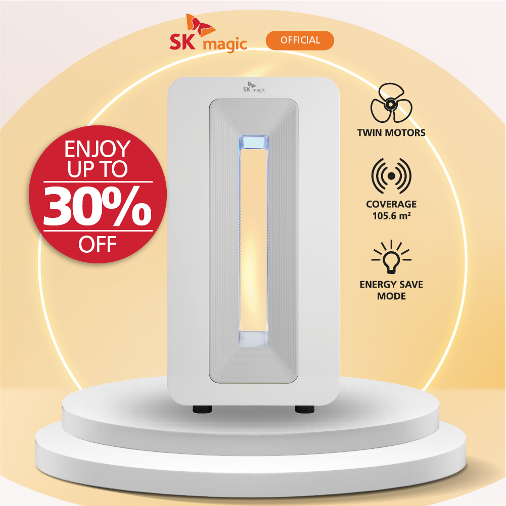SK magic Air Purifier TWIN HEPA ,Anti-Odor & Bacteria, Energy Saving ...