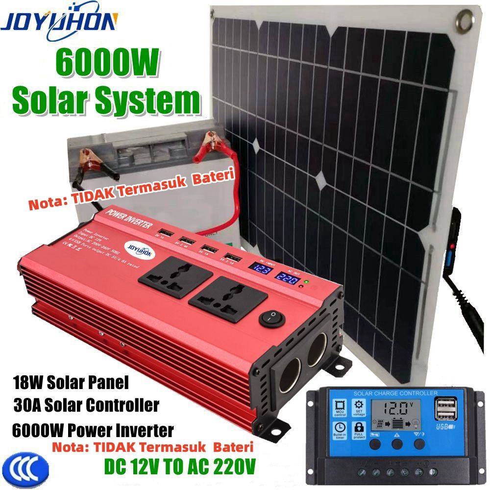 JOYUHON Solar Power inverter System 6000W Car Power Inverter with 18W ...