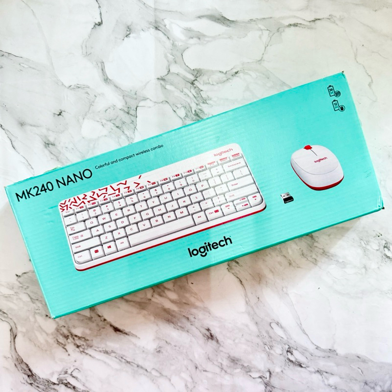 Logitech Mk240 Nano Wireless Combo Keyboard And Mouse Shopee Malaysia