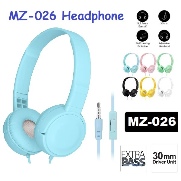 Extra Bass Macaron Headphone Over Ear Noise Cancelling Hi-Res Audio ...