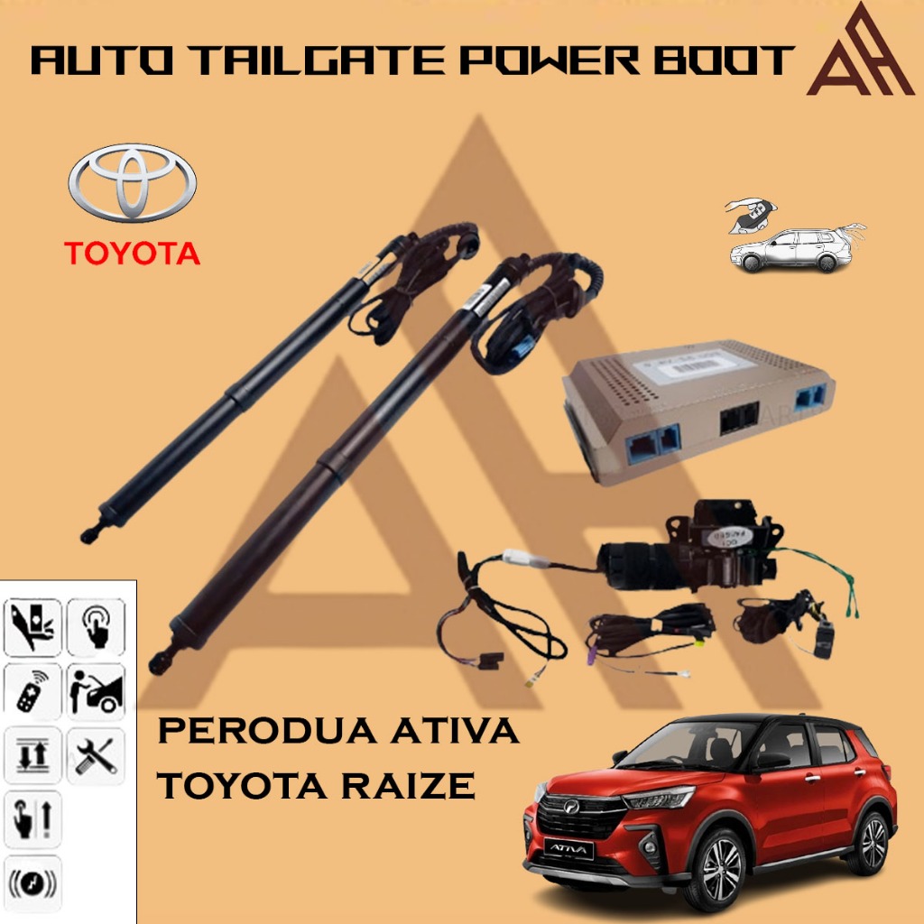 Perodua Ativa / Raize Plug & Play Auto Tailgate Power Boot Soft Close ...