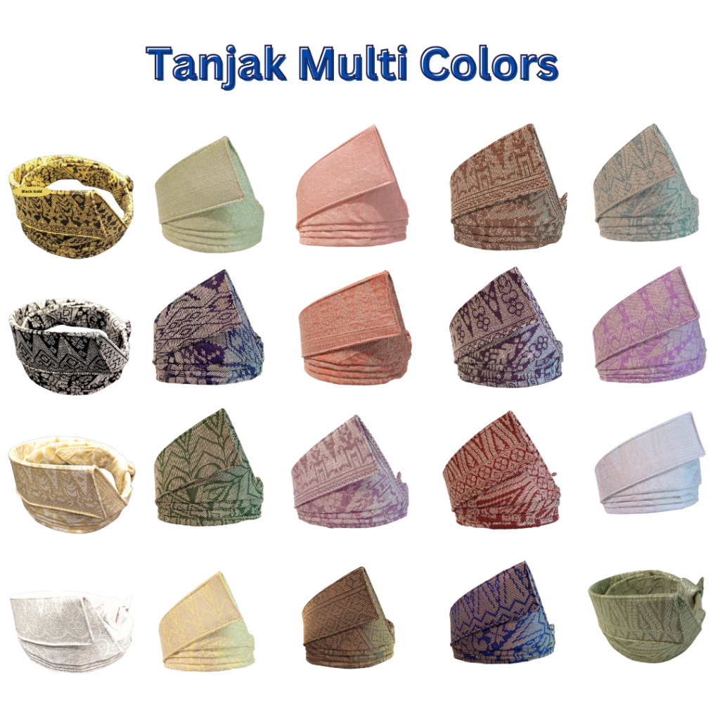 Tanjak Melayu Dewasa Exclusive, Boleh Laras, Tengkolok Songket Tenun ...
