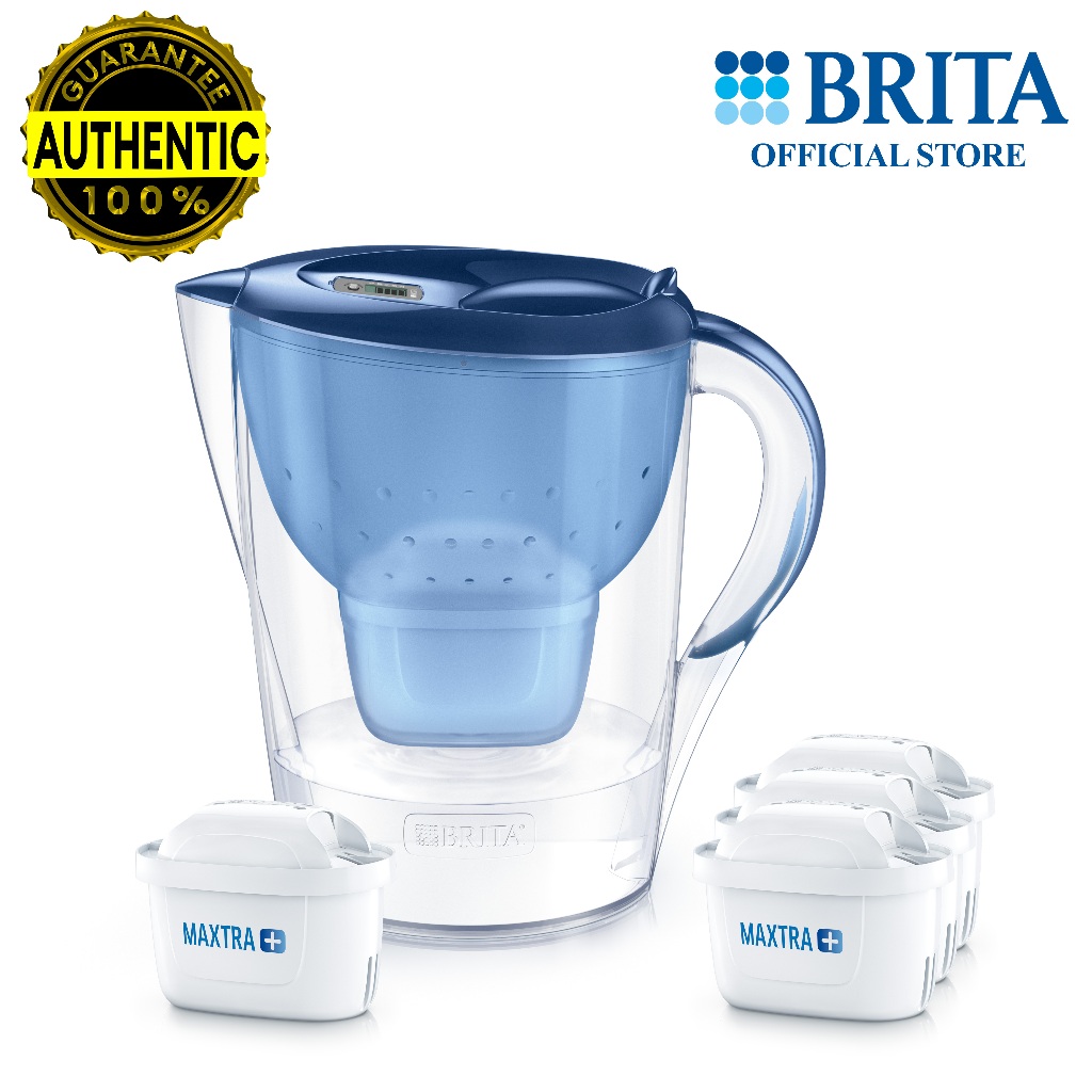BRITA Marella XL Water Jug With 4 Maxtra+ Filter Cartridge (3.5L ...