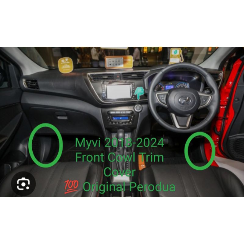 💯 Original Perodua Myvi Gen3 2018-2024 Front Cowl Side Trim Cover ...