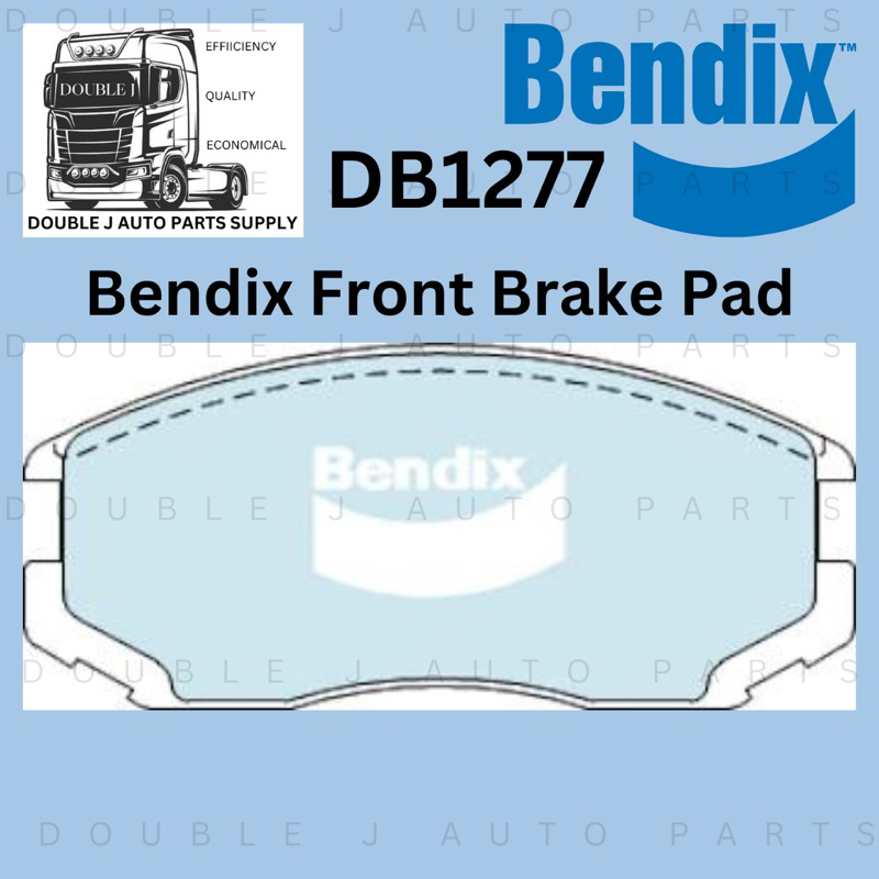 💯Original Bendix DB1277 Front brake pad for Proton Wira, Satria | Shopee Malaysia