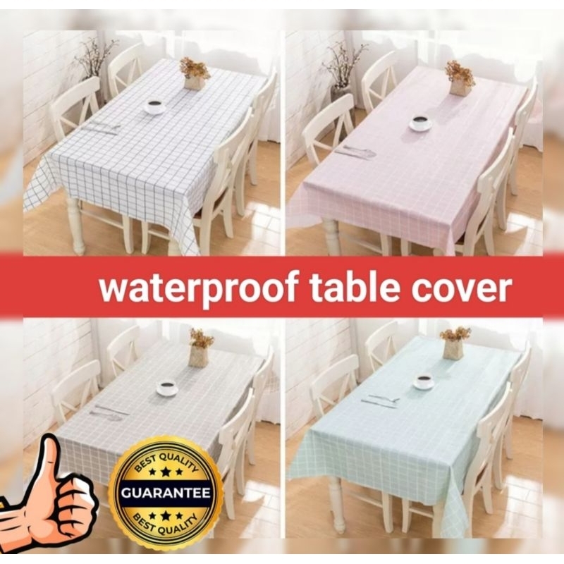 🔥 Best quality 🔥 table cover waterproof Kain meja PVC alas meja makan ...