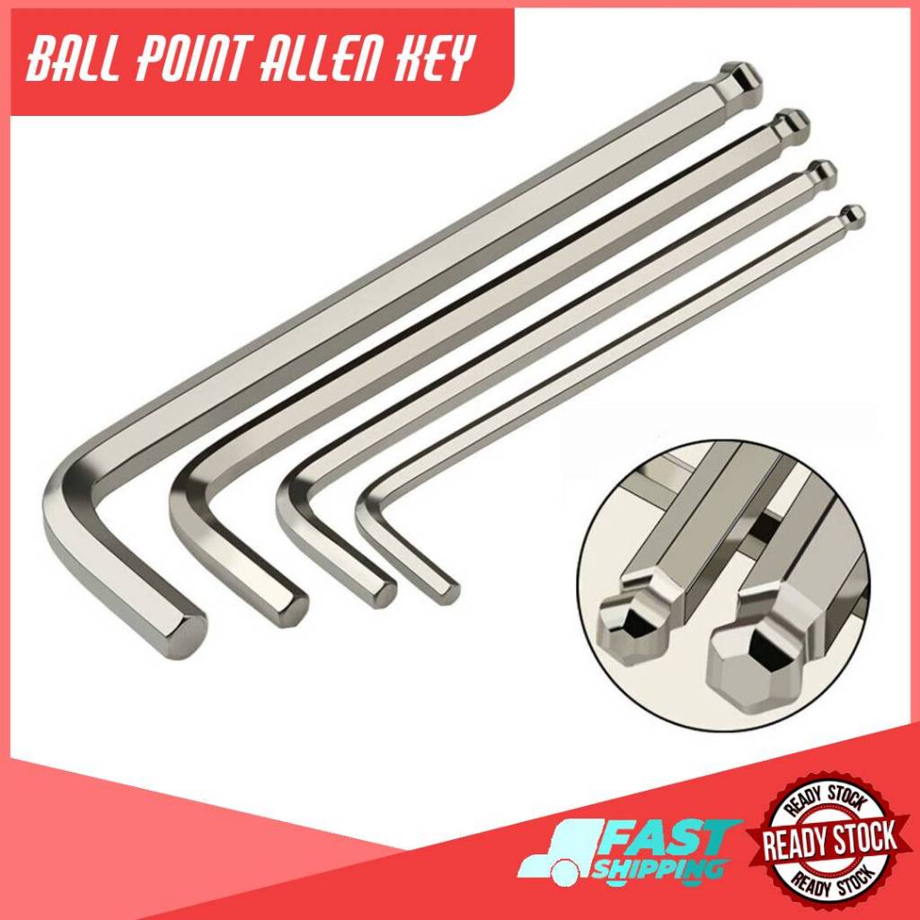 BALL POINT ALLEN KEY 1.5/2.0/2.5/3.0/4.0/5.0/6.0MM | Shopee Malaysia