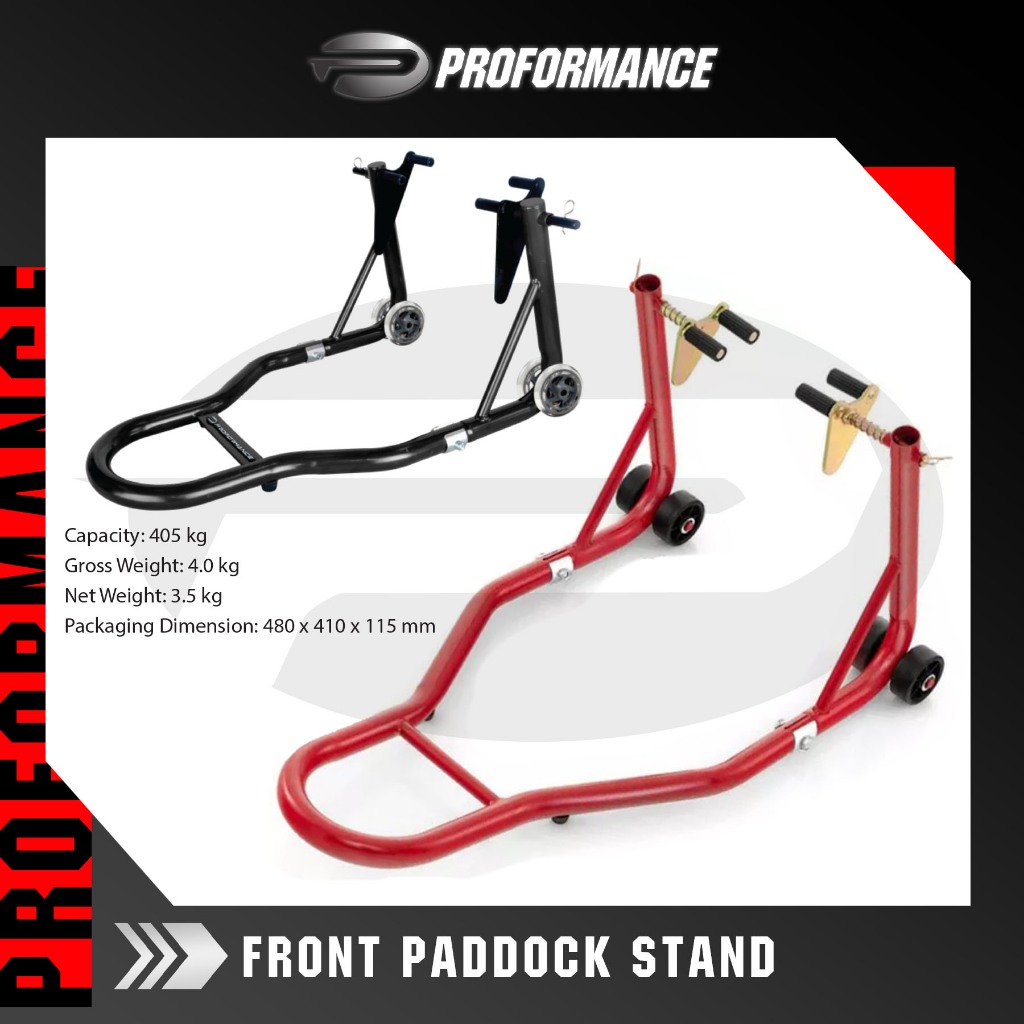 PROFORMANCE PSF01 Front Paddock Stand Universal MOPED/SUPERBIKE For ...