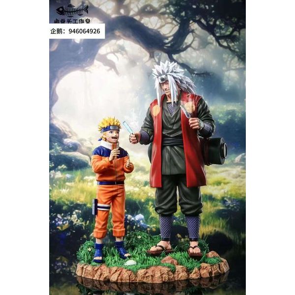 Fish Bone Studio - Jiraiya & Naruto Naruto Shippuden Resin Statue GK ...