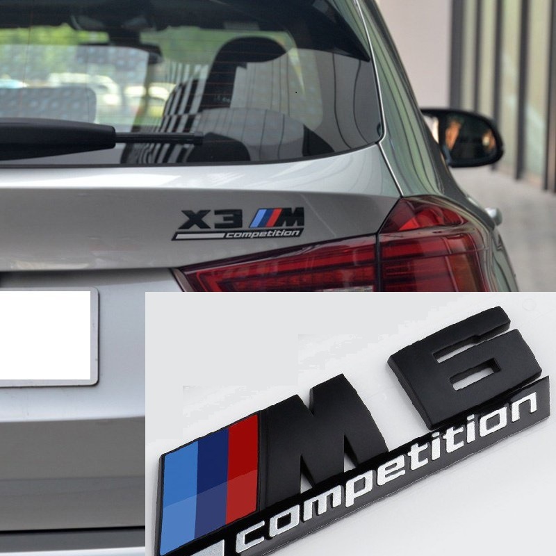 MKR Car Rear Trunk Emblem Badge Body Side Sticker Decals for BMW M ...