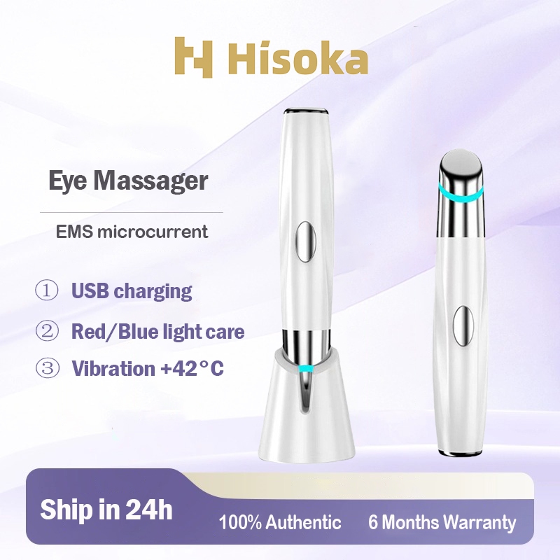 Hisoka Eye Massager EMS microcurrent Eliminate Eye Bags Dark Circle ...