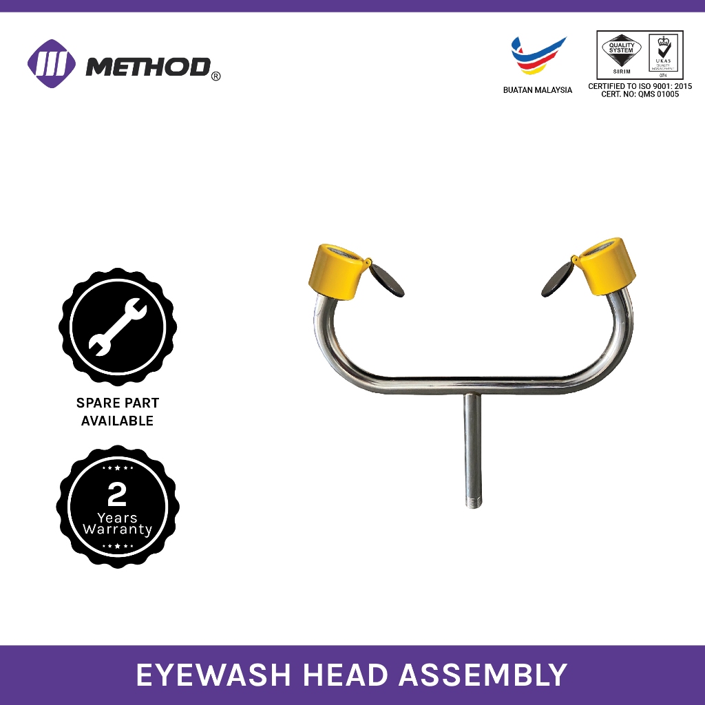 Eyewash Head Assembly (ABS/STAINLESS STEEL SS) by METHOD Enterprise ...